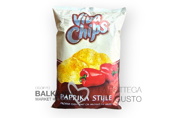 PATATINE VIVA CHIPS GUSTO PAPRIKA 100G - Balkaniamo | Balkan Food ...
