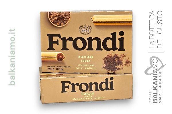FRONDI WAFFER ALLA CACAO 250G KRAS - Balkaniamo | Balkan Food Market ONLINE