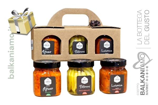 TRI PACK GURMANO - AJVAR,FEFERONI E LUTENICA - Balkaniamo | Balkan Food ...